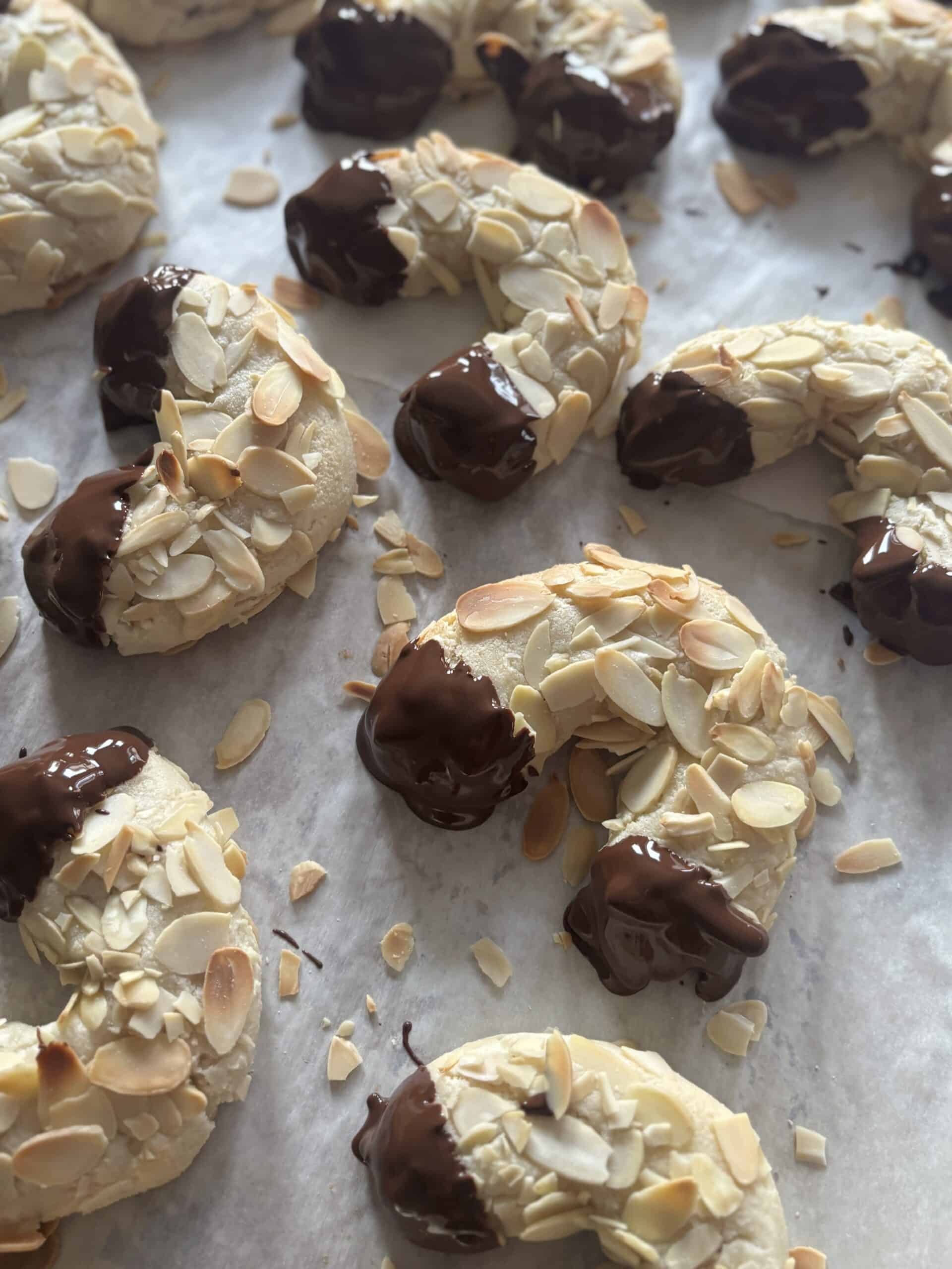 Almond Horn Recipe | German Almond Cookies (Mandelhörnchen)